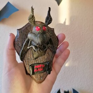 Mothman Cryptid Creature Framed Spooky Horror Moth Man Faux Taxidermy ...