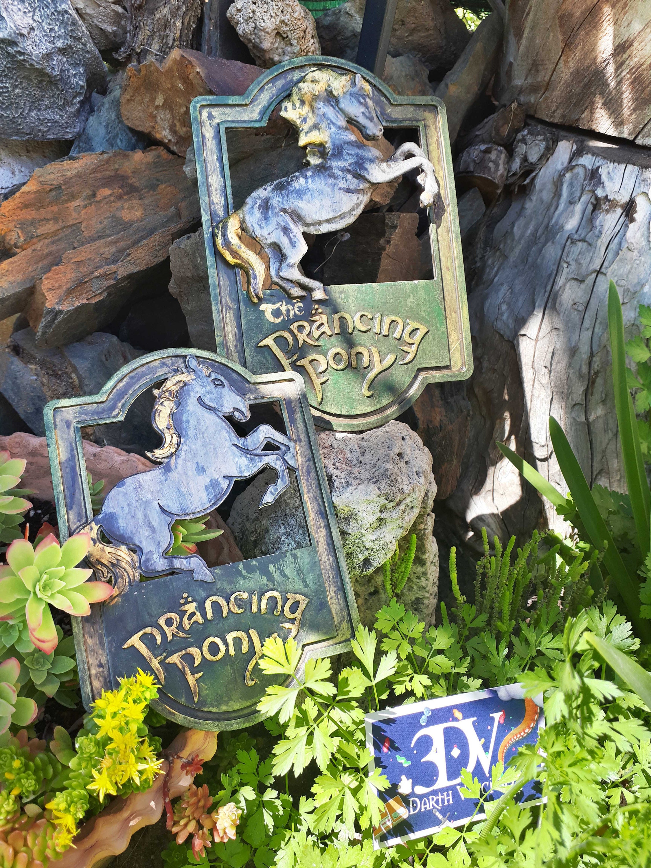 The Prancing Pony Sign Tabern Wall Art Frame Hobbit Esdla Lotr - Etsy