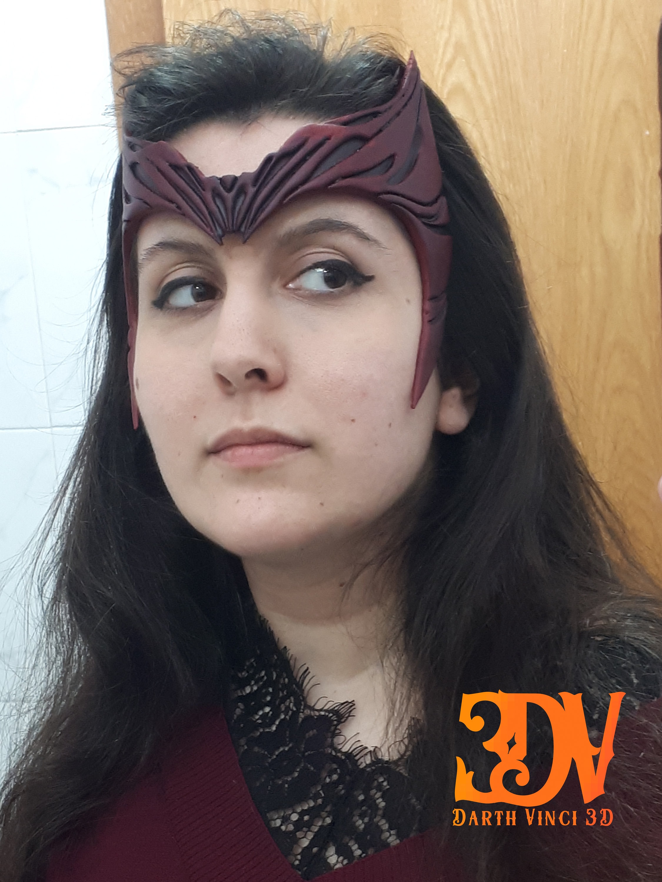 Wanda Scarlet Witch Crown Cosplay Superhero Xmen Costume Wandavision ...
