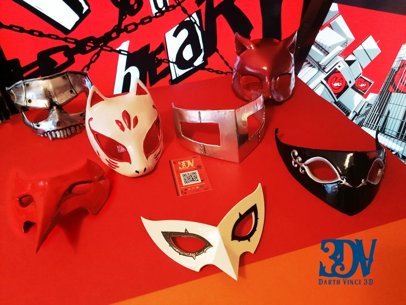 Persona 5 Cosplay Masks Phantom Thieves Joker Anime Vieogame - Etsy