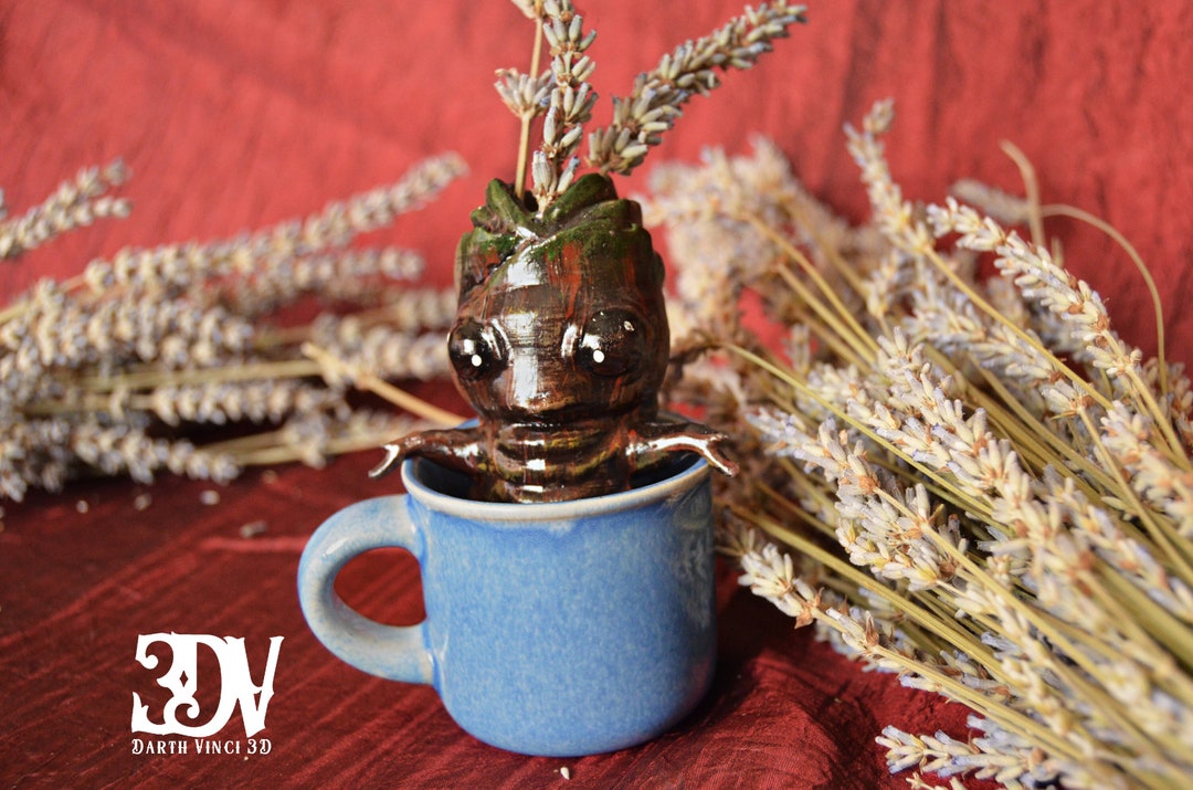 Mandrake Plant Baby on Cup Mandragora Magic Herbology Herb Dryed Flower ...