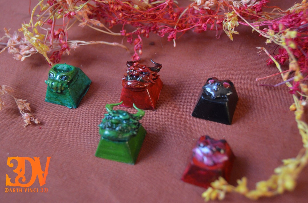 Keycaps Computer Mechanical Keyboard Monsters Oni Baphometh Cthulhu ...