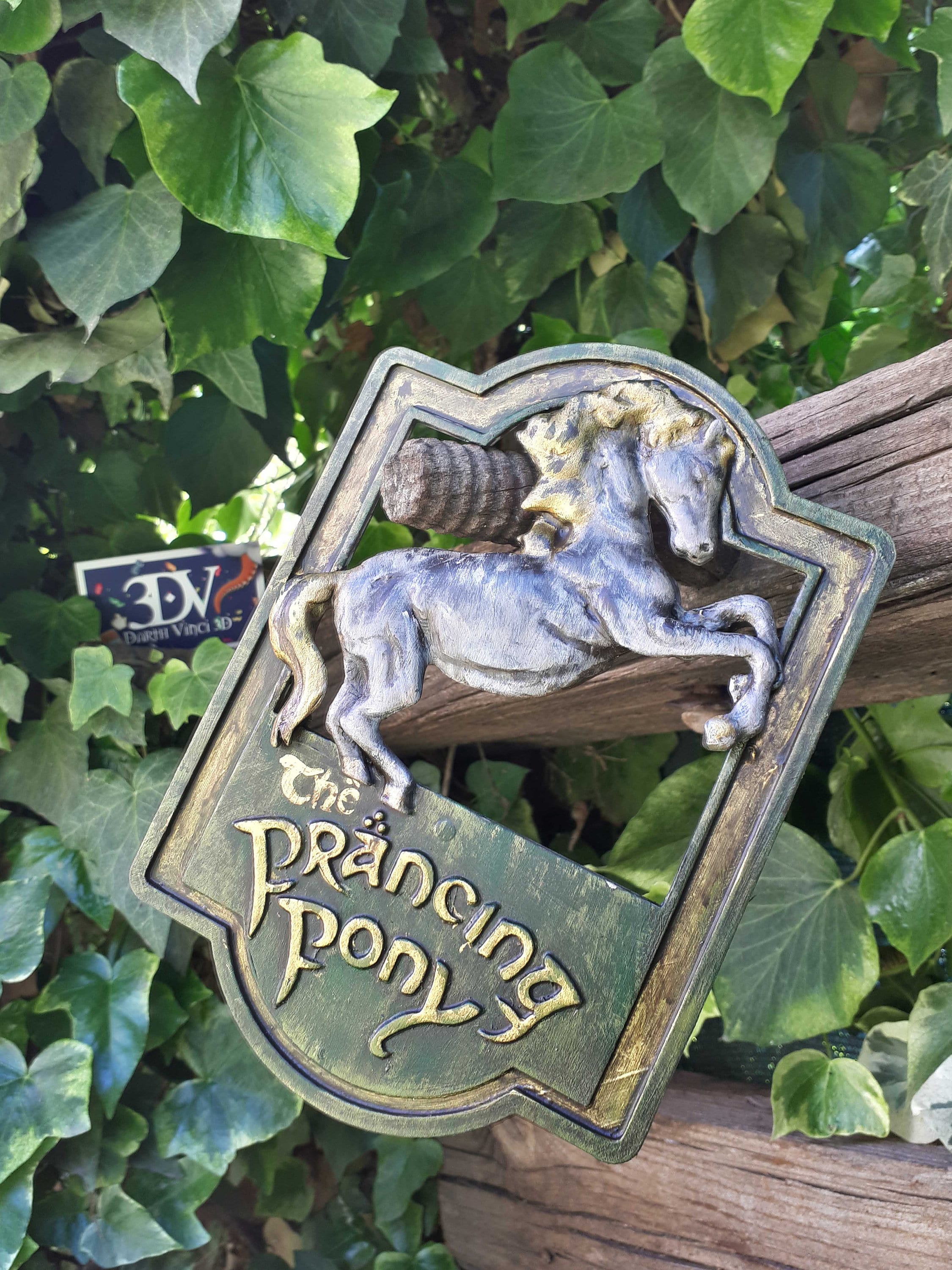 The Prancing Pony Sign Tabern Wall Art Frame Hobbit Esdla Lotr - Etsy