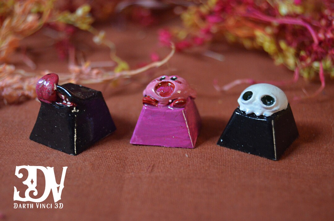 Keycaps Gamer Pc Kirby Mimic and Skull Mechanical Keyboard Gaming ...