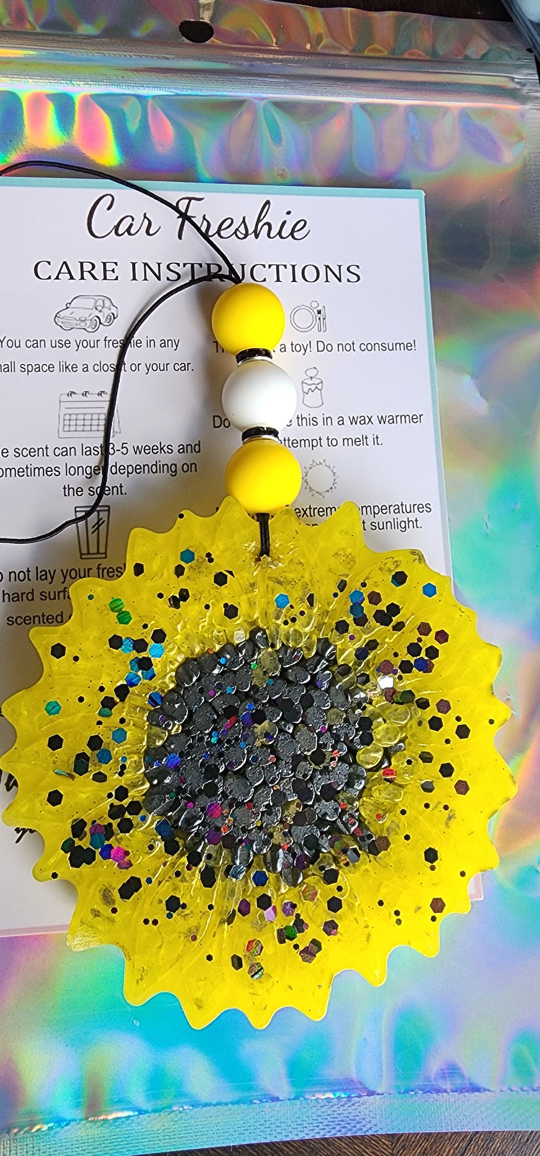 Freshies, Car Freshener, Car Freshie, Freshie, Sunflowers, Sunflower ...