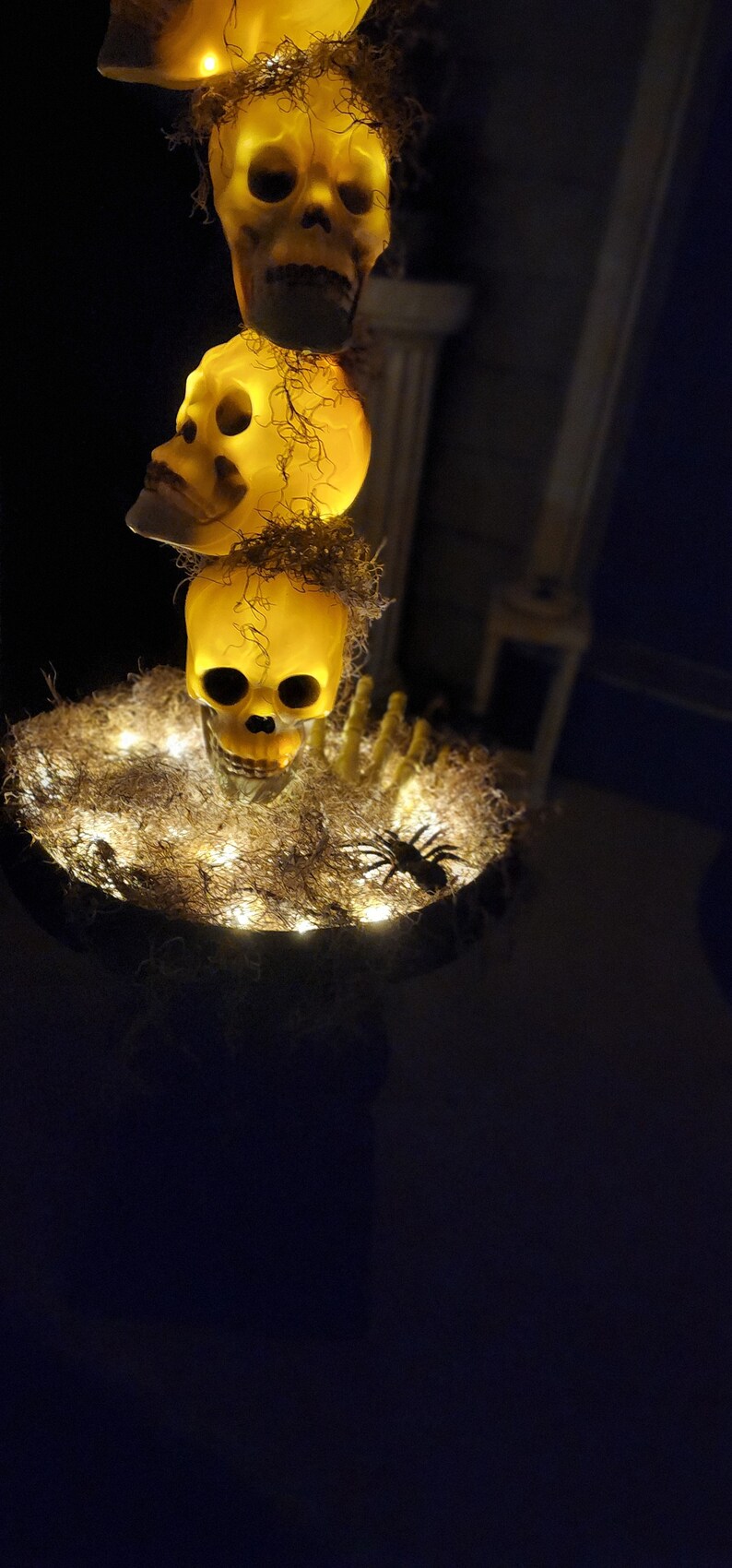 Stacked Skulls, 57in Glowing Skulls, Illuminated Skulls, Skulls for ...