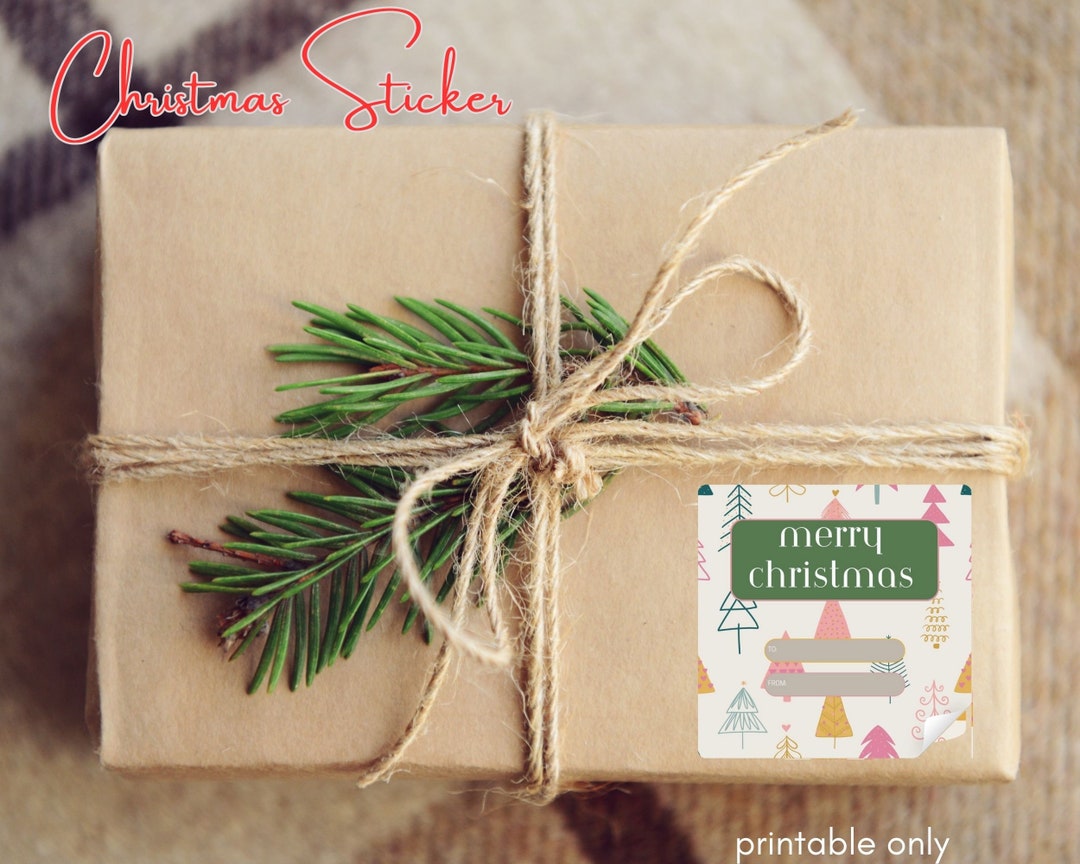 Printable Christmas Stickers, Christmas Stickers, Christmas Sticker ...