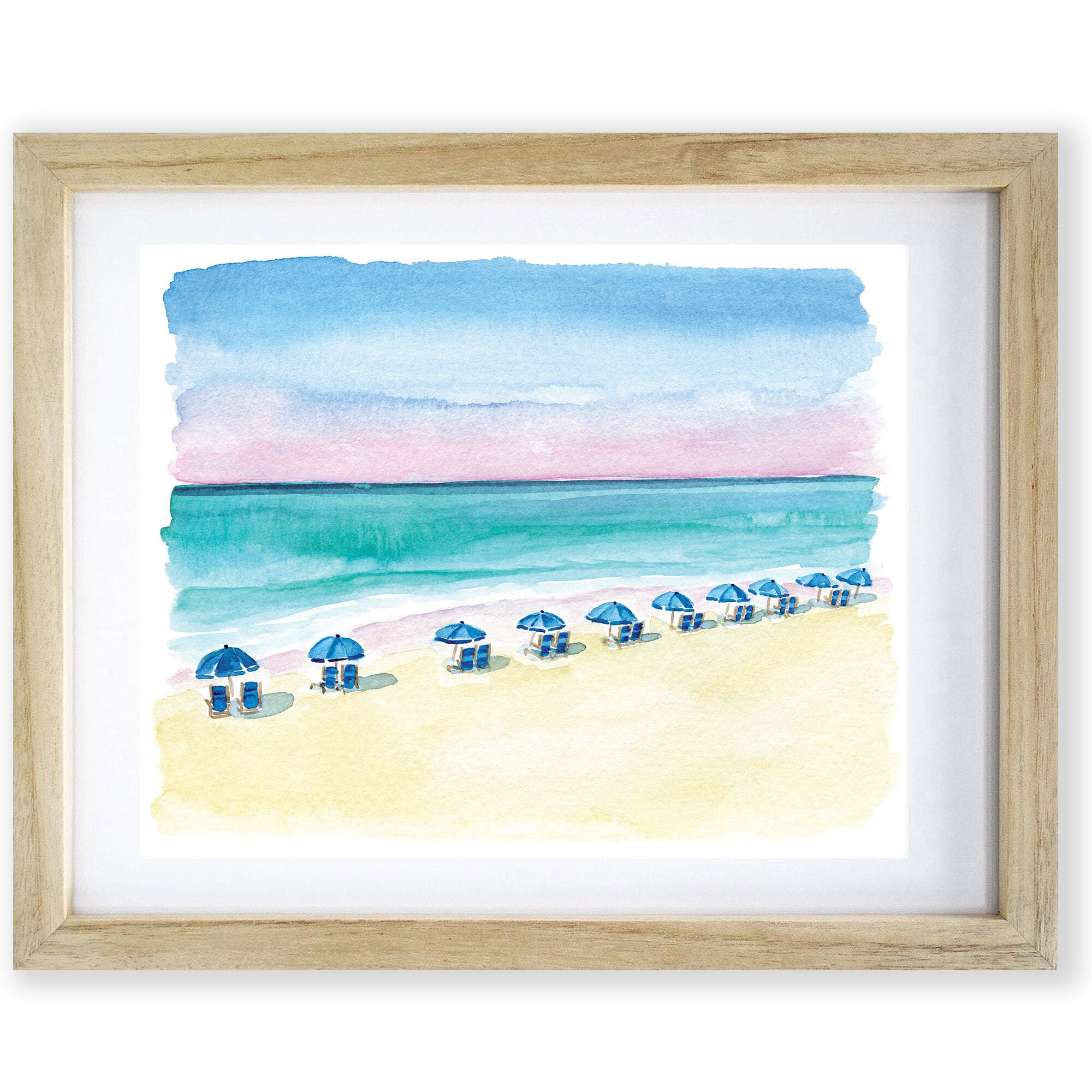 The Shoreline : Watercolor Art Print in Scenic 30A Fine Art - Etsy