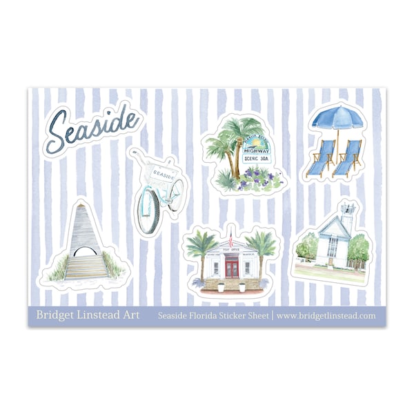 Seaside Florida Stickers - Etsy
