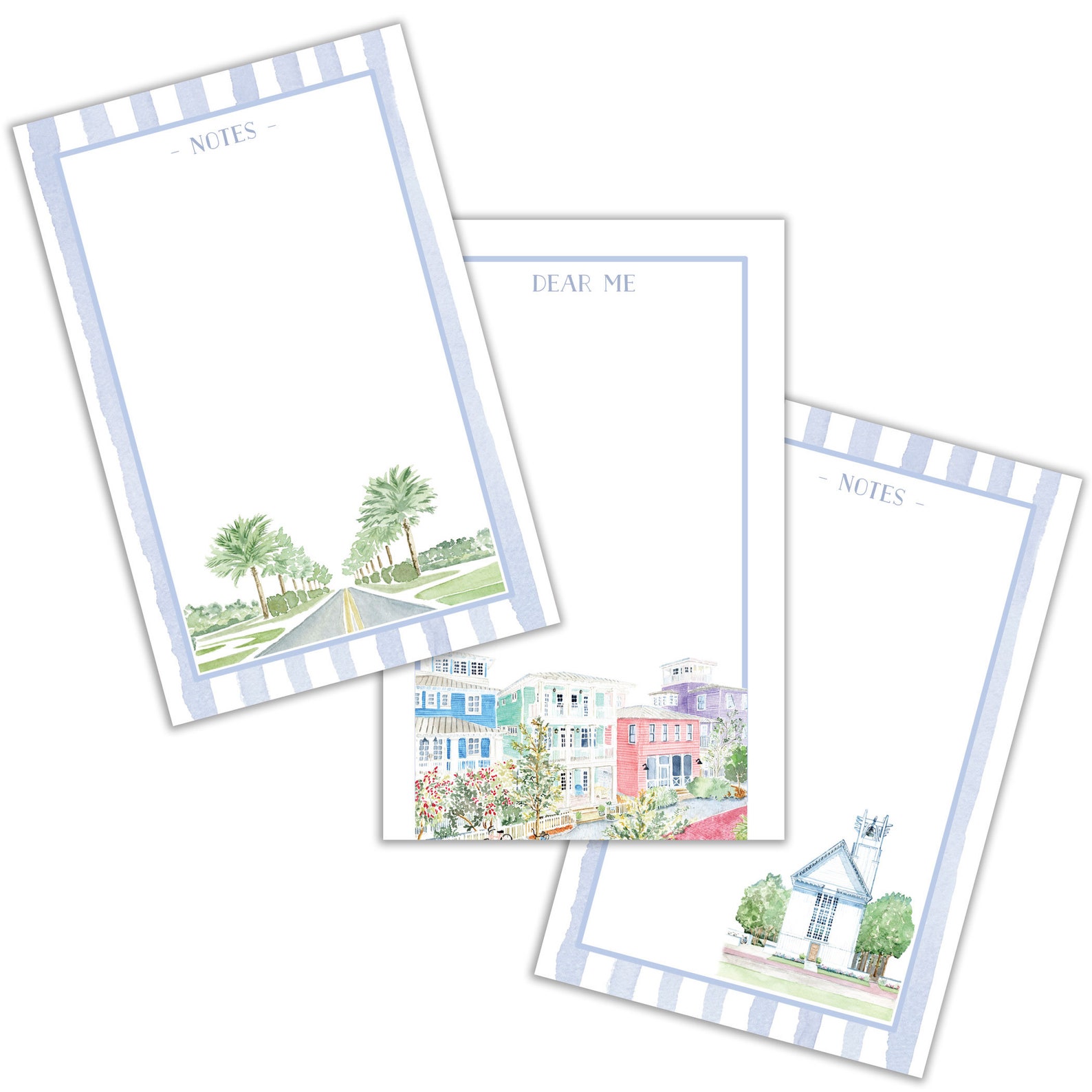 Scenic Highway 30A Watercolor Notepad | Beach Inspired To-do List - Etsy