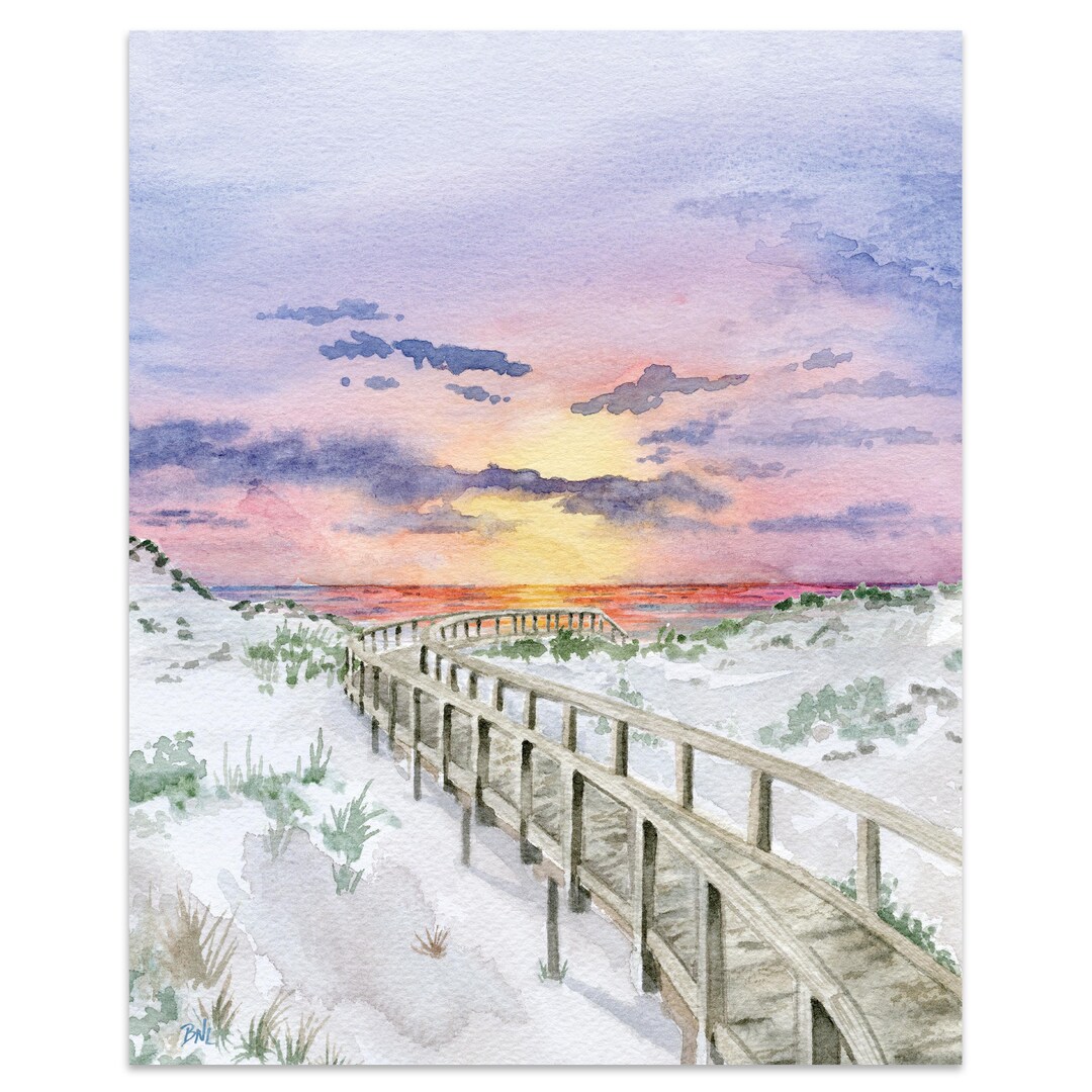 Sunset Boardwalk, Watersound Florida, Beach Art, South Walton ...