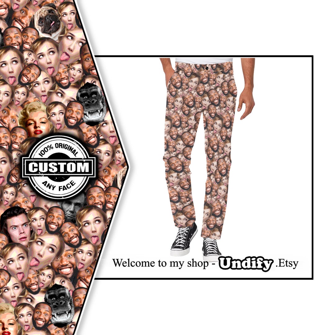 CUSTOM TROUSERS | Facemash | Personalised Face Photo Faces All Over ...