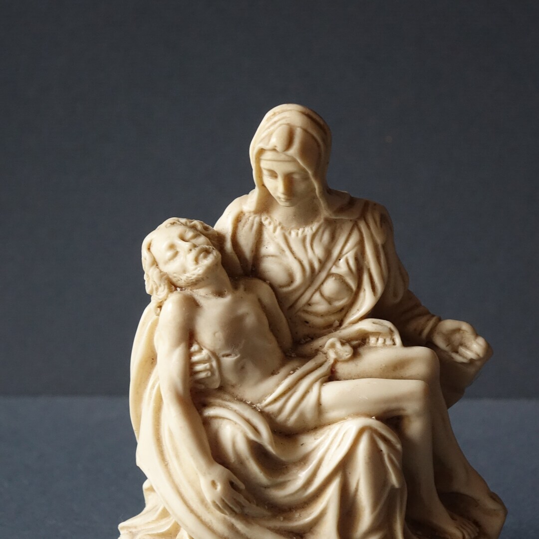Sculpture by G. RUGGERI, the Pietà by Michelangelo Buonarroti, in ...