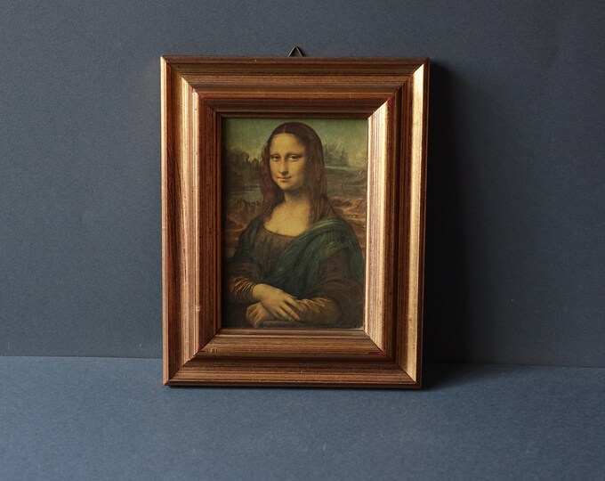 Portrait of the Mona Lisa by Leonardo Da Vinci, on Canvas-backed ...
