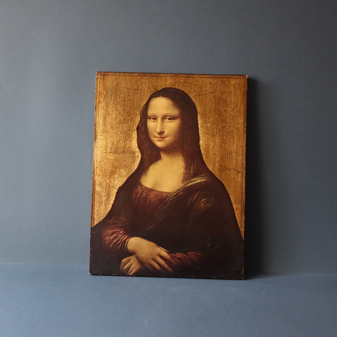 Renaissance Portrait of the Mona Lisa by Leonardo Da Vinci on Wooden ...