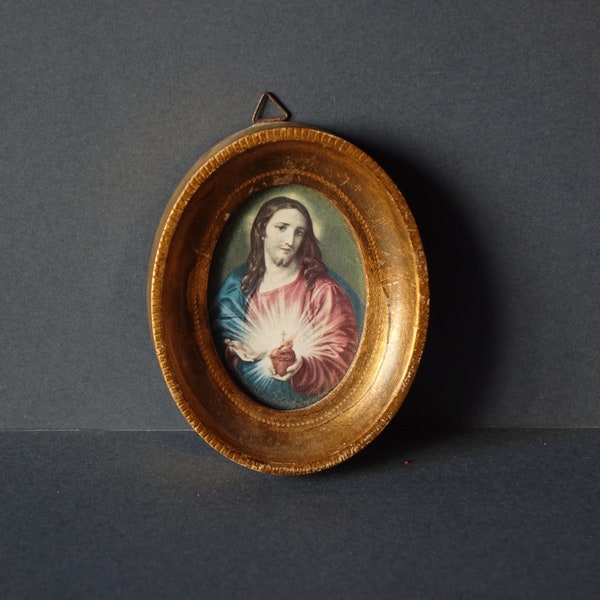 Antique Jesus Framed - Etsy