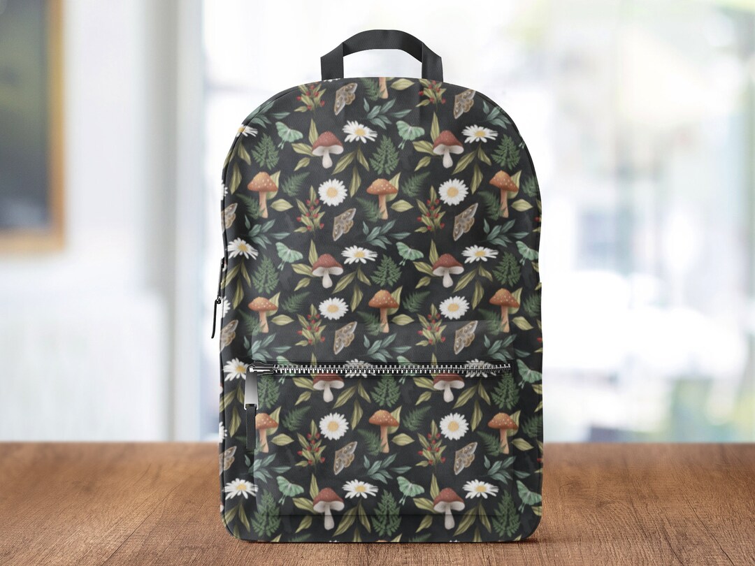 Mushroom Goblincore Backpack Mushroom Backpack Dark Cottagecore Goblin ...