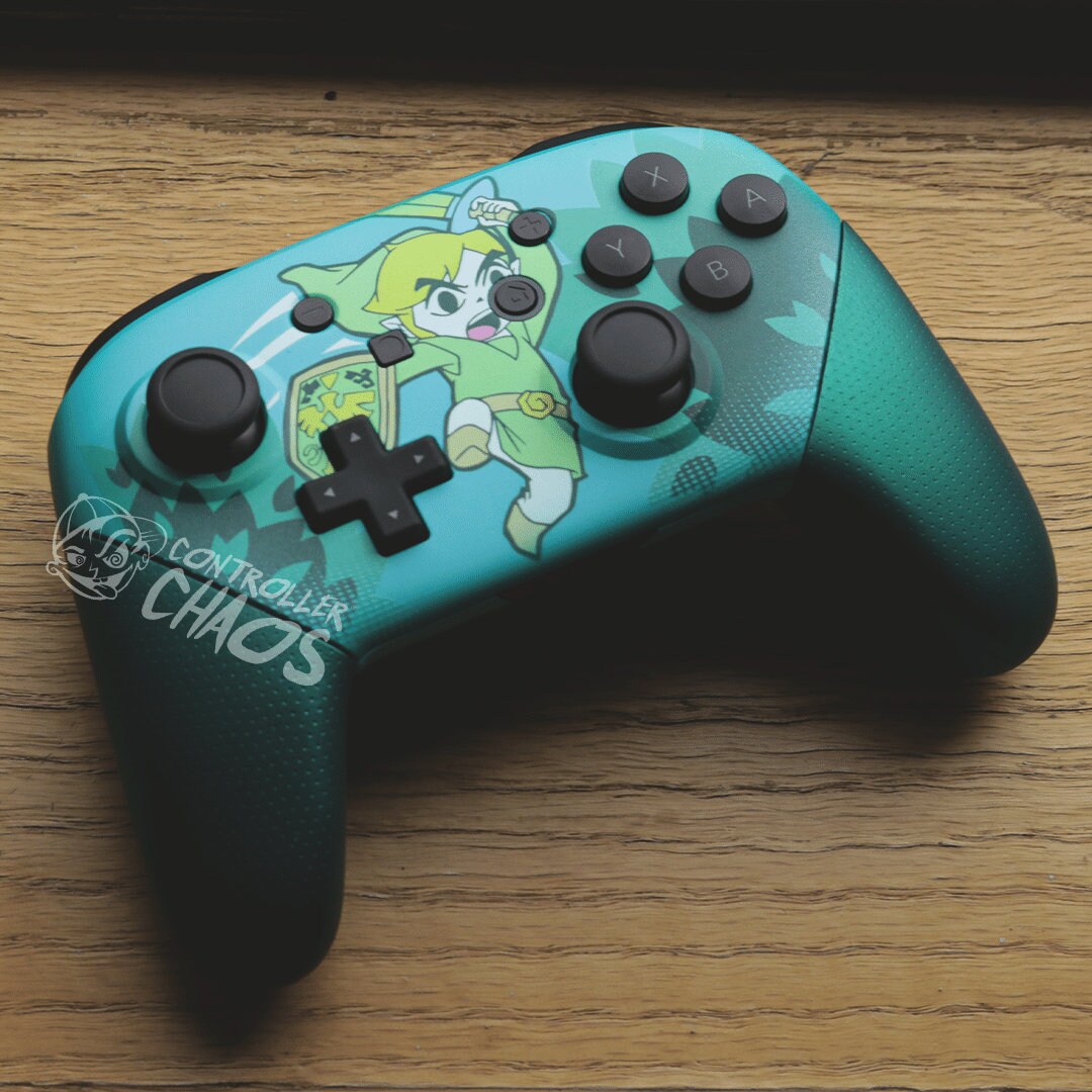 Switch Pro Wireless Custom Controller Controller Chaos Toon Link - Etsy