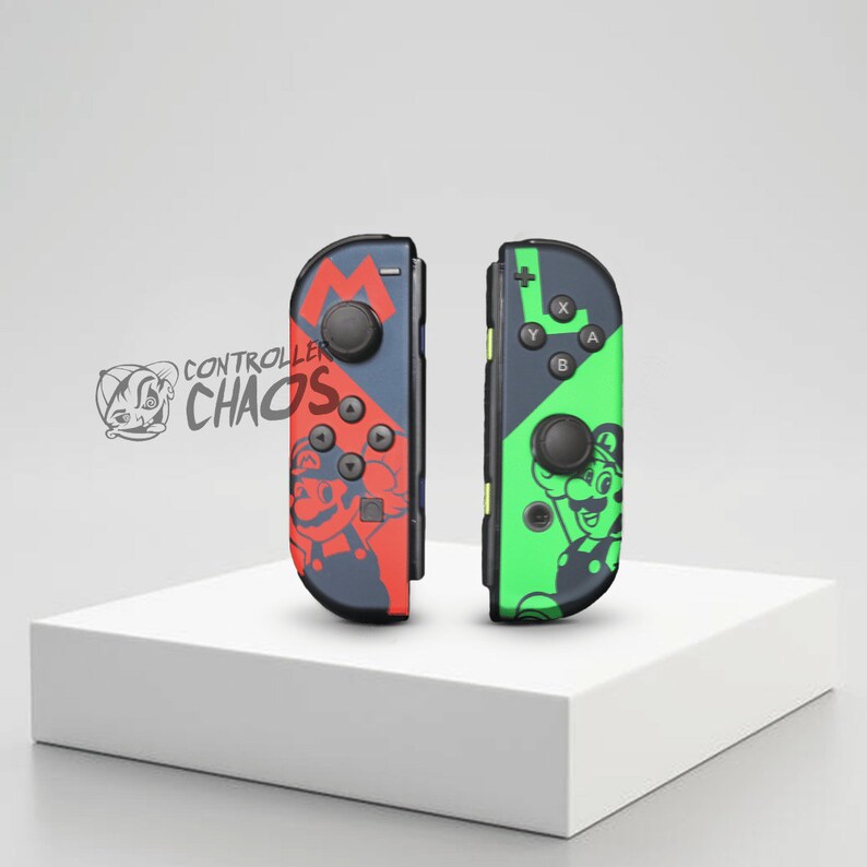 Switch Joy-cons Custom Controller Controller Chaos Mario Bros - Etsy