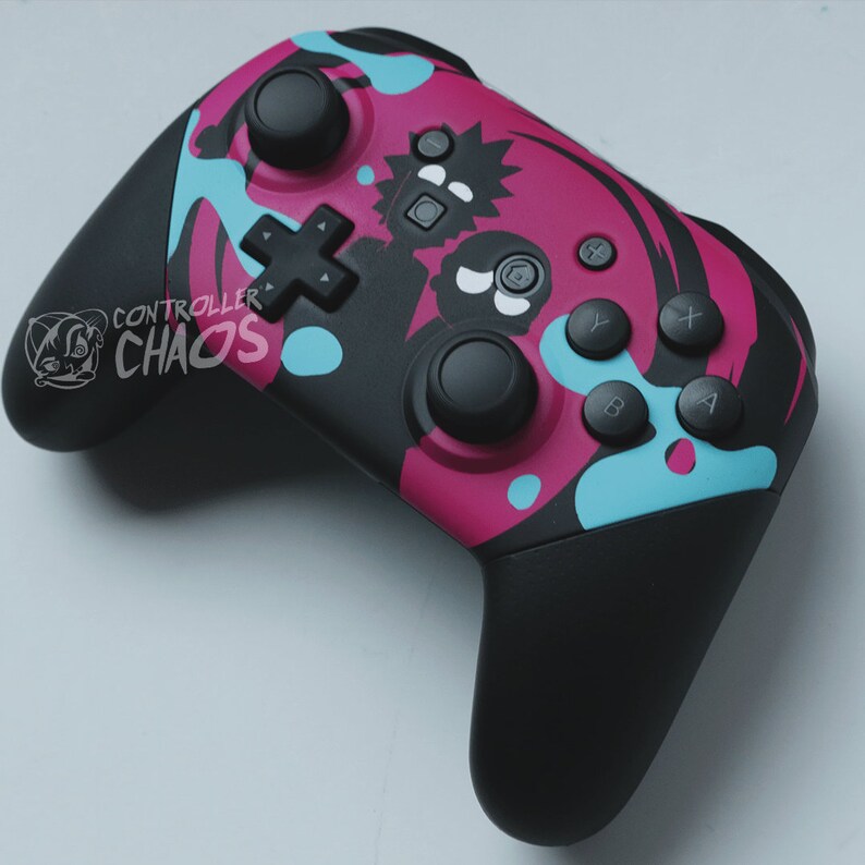 Switch Pro Wireless Custom Controller Controller Chaos Schwifty - Etsy