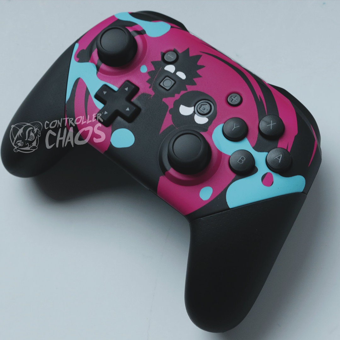 Switch Pro Wireless Custom Controller Controller Chaos Schwifty - Etsy