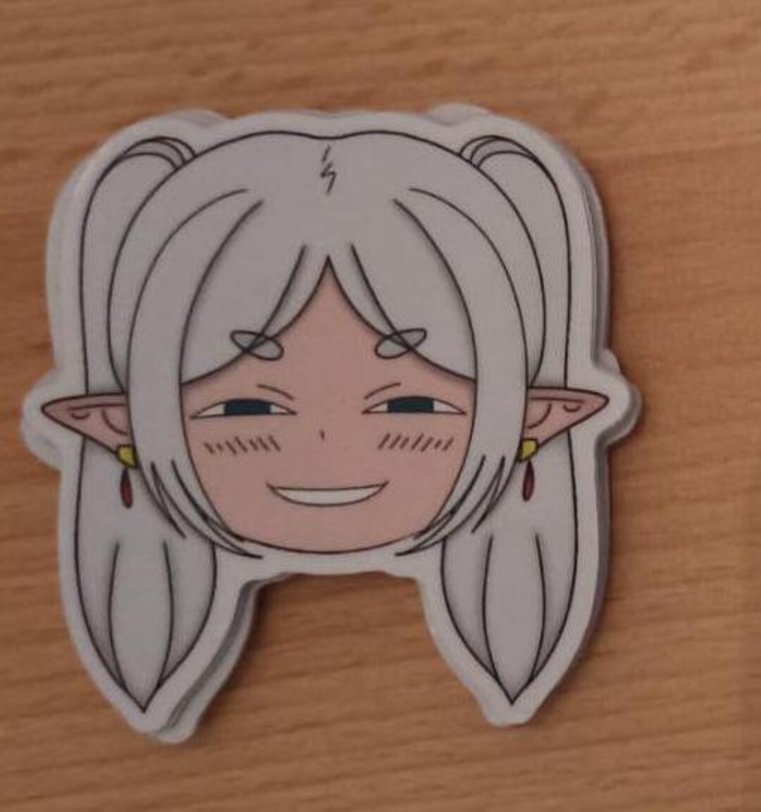 Anime Frieren Transparent Clear Sticker Anya Face - Etsy