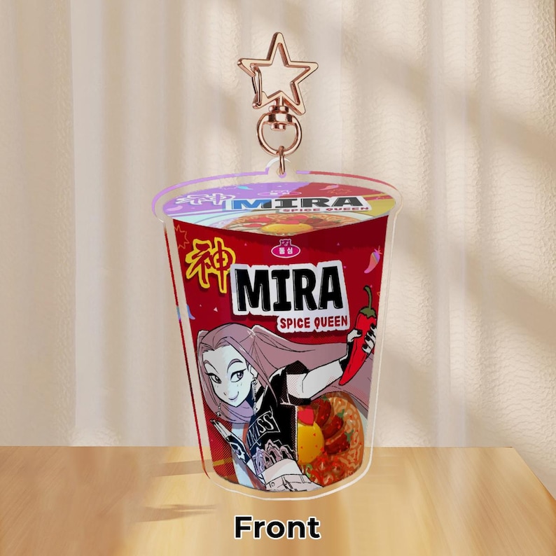 Kpop Demon Hunters Mira Ramyeon Keychain - Etsy
