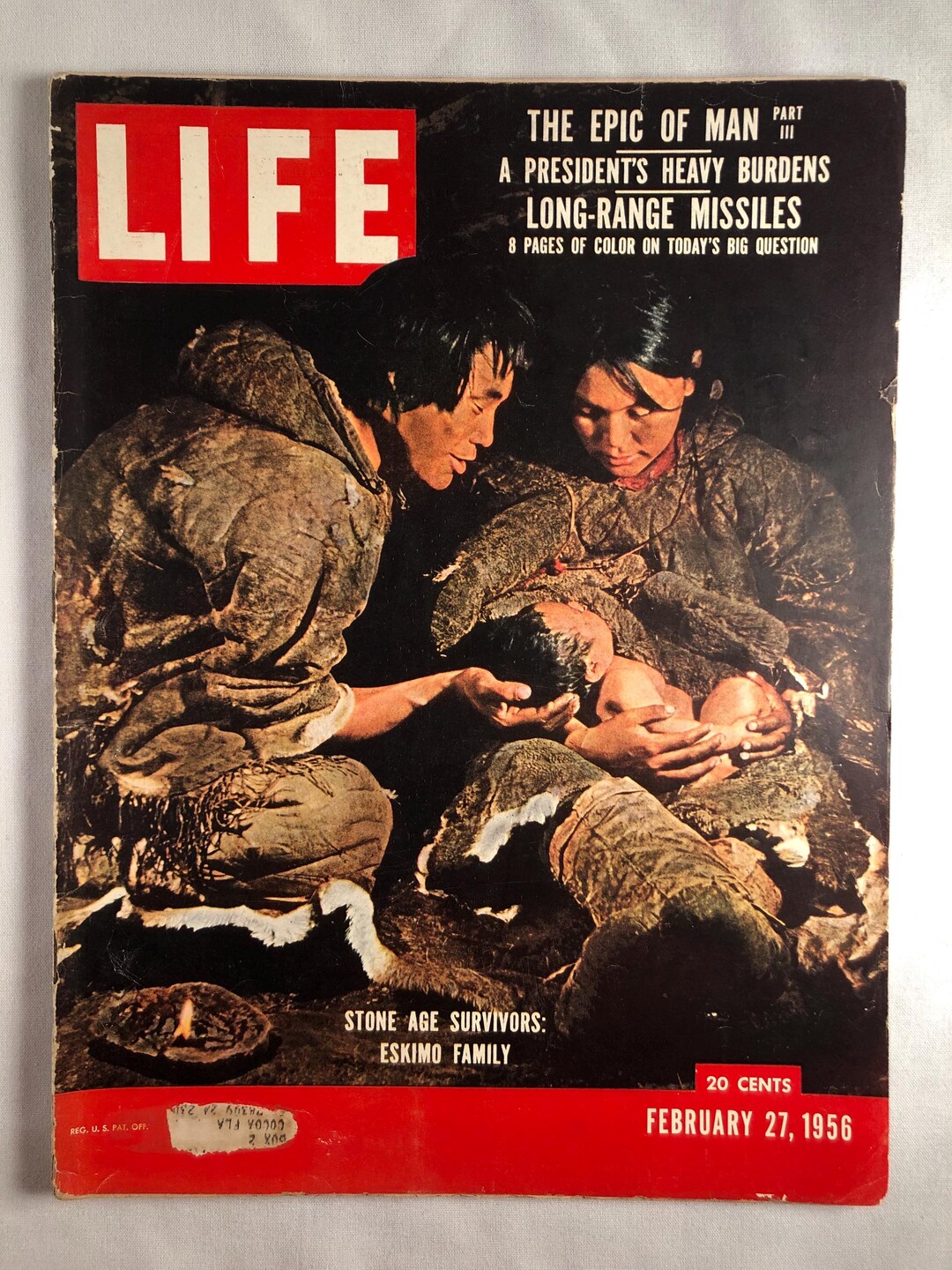 February 27 1956 Life Magazine Stone Age Surivors Eskimo Family on ...