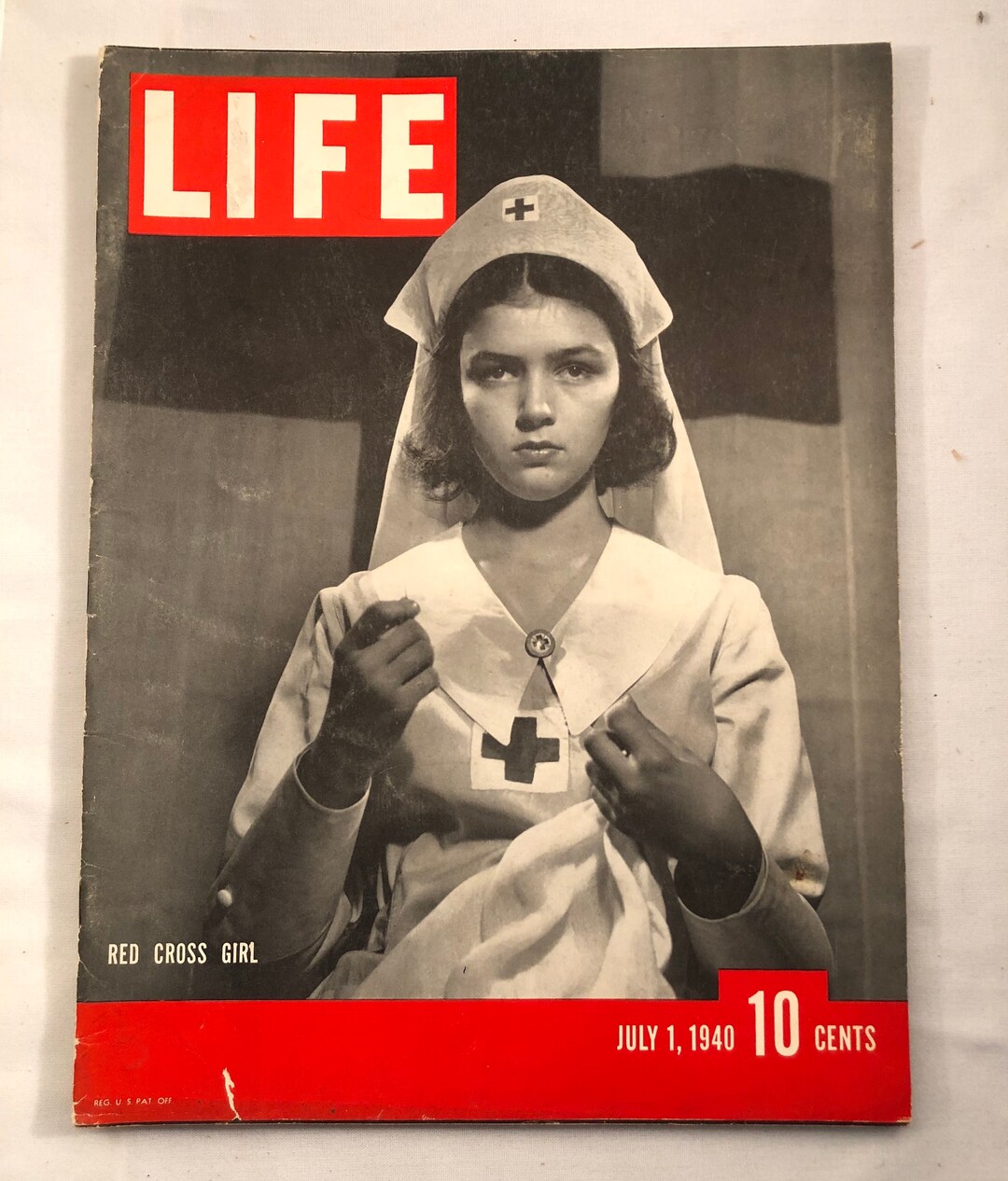 July 1 1940 Life Magazine Red Cross Girl Martha Jean Bailey on Cover ...