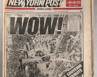24 octobre 1998 New York Daily News Newspaper Cheers Headlines NY ...