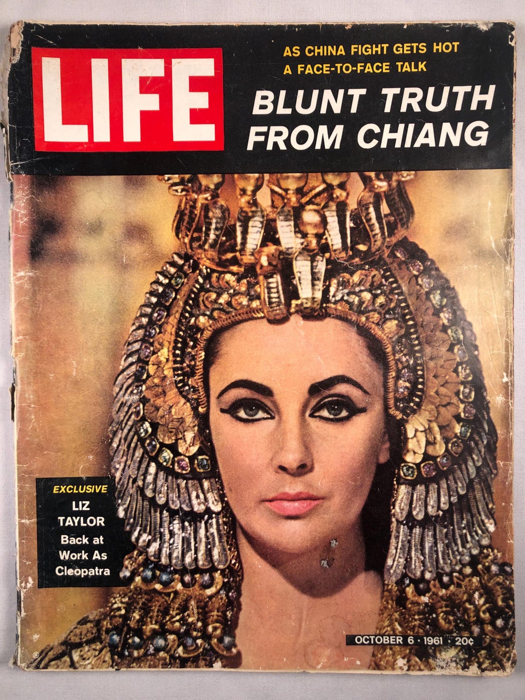 October 6 1961 Life Magazine Elizabeth Liz Taylor as Cleopatra on Cover ...