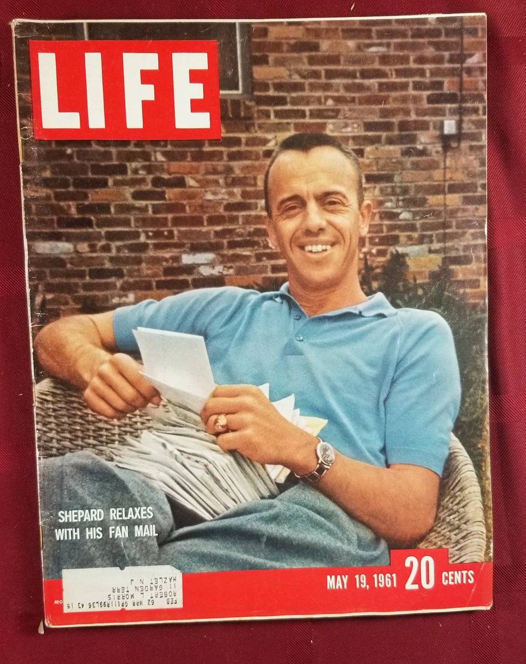 May 19 1961 Life Magazine Al Shepard Relaxes With His Fan Mail on Cover ...