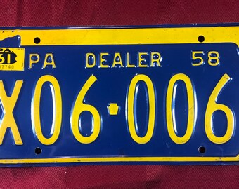 Dealer License Plate - Etsy
