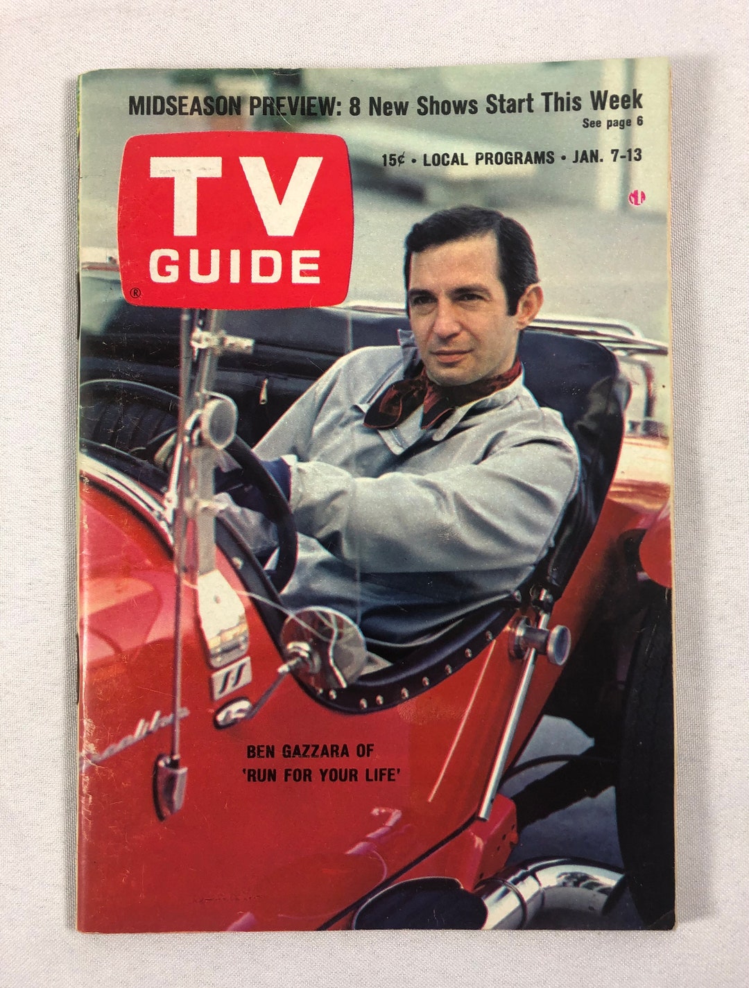 Week of January 7 to 13 1967 TV Guide Ben Gazzara of Run for Your Life ...