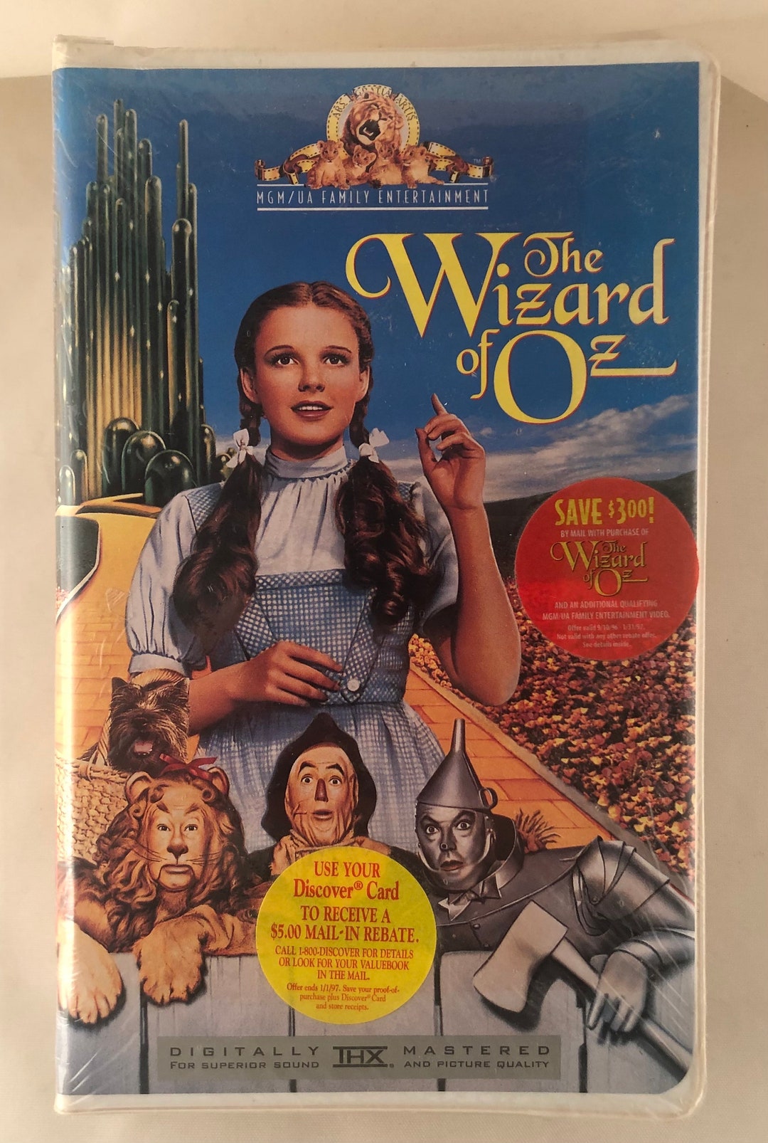 1991 Factory Sealed VHS Vintage MGM Wizard of Oz Movie Brand New Old ...