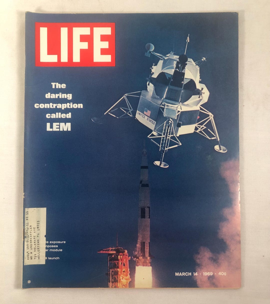 March 14 1969 Life Magazine Lunar Module Apollo 9 Darling Contraption ...