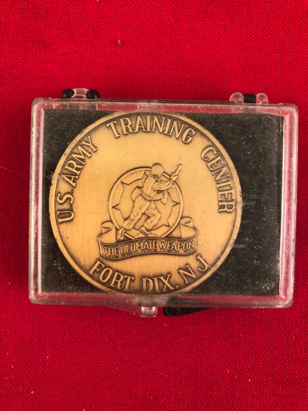 US Army Training Center Fort Dix Award for Excellence Bronze Medallion ...