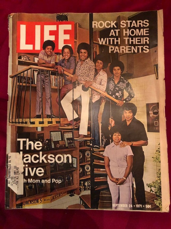September 24 1971 Life Magazine Jackson 5 Cover Young Michael - Etsy