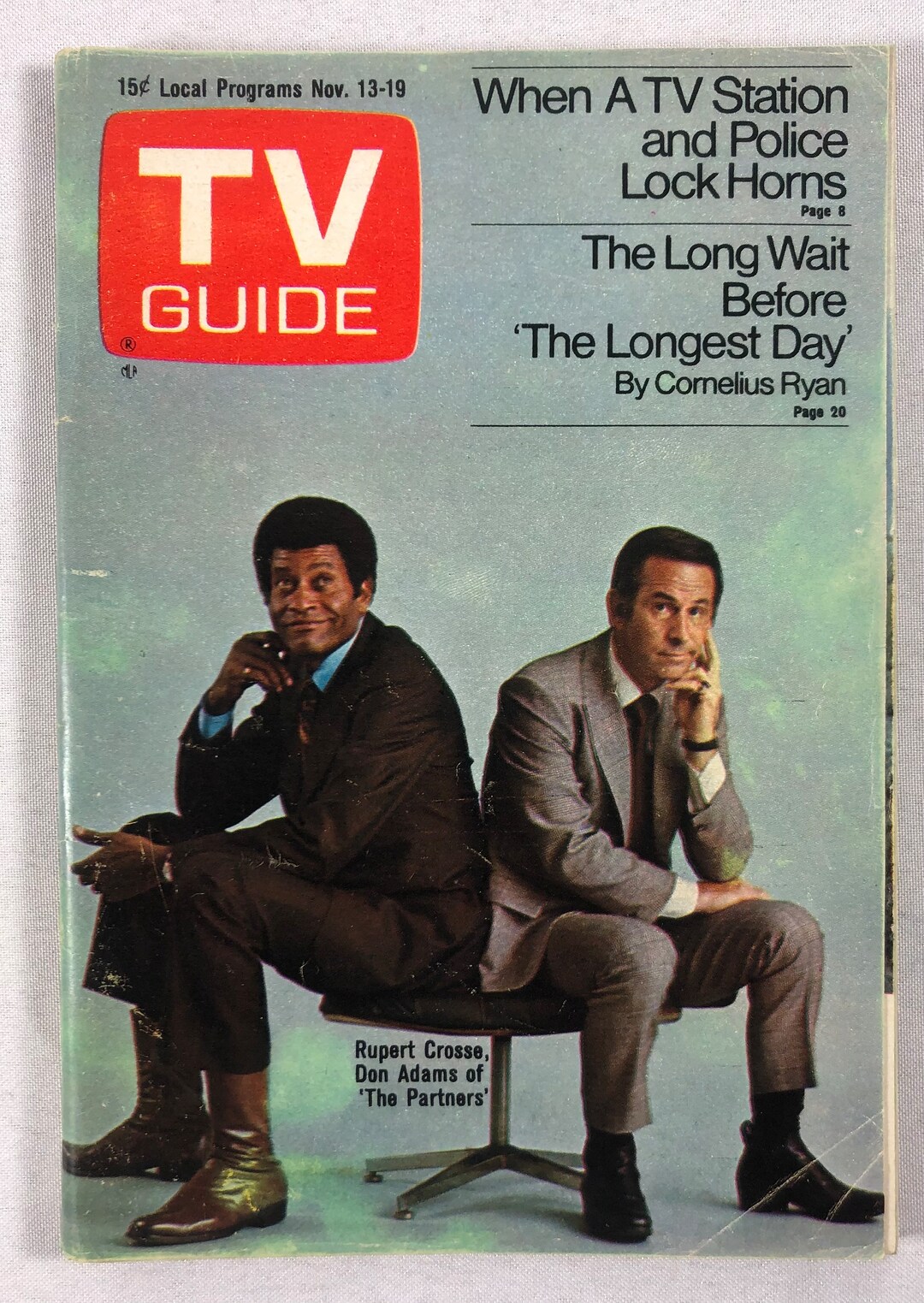 November 13 19 1971 TV Guide Rupert Crosse and Don Adams of the ...
