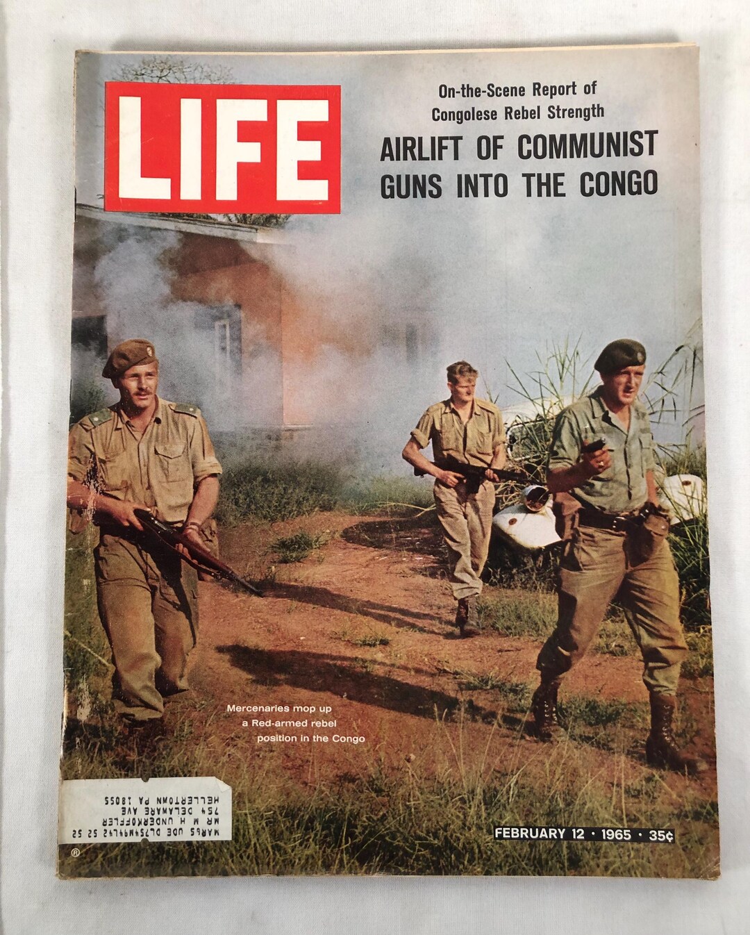 February 12 1965 Life Magazine Airlift of Communist Guns Into the Congo ...