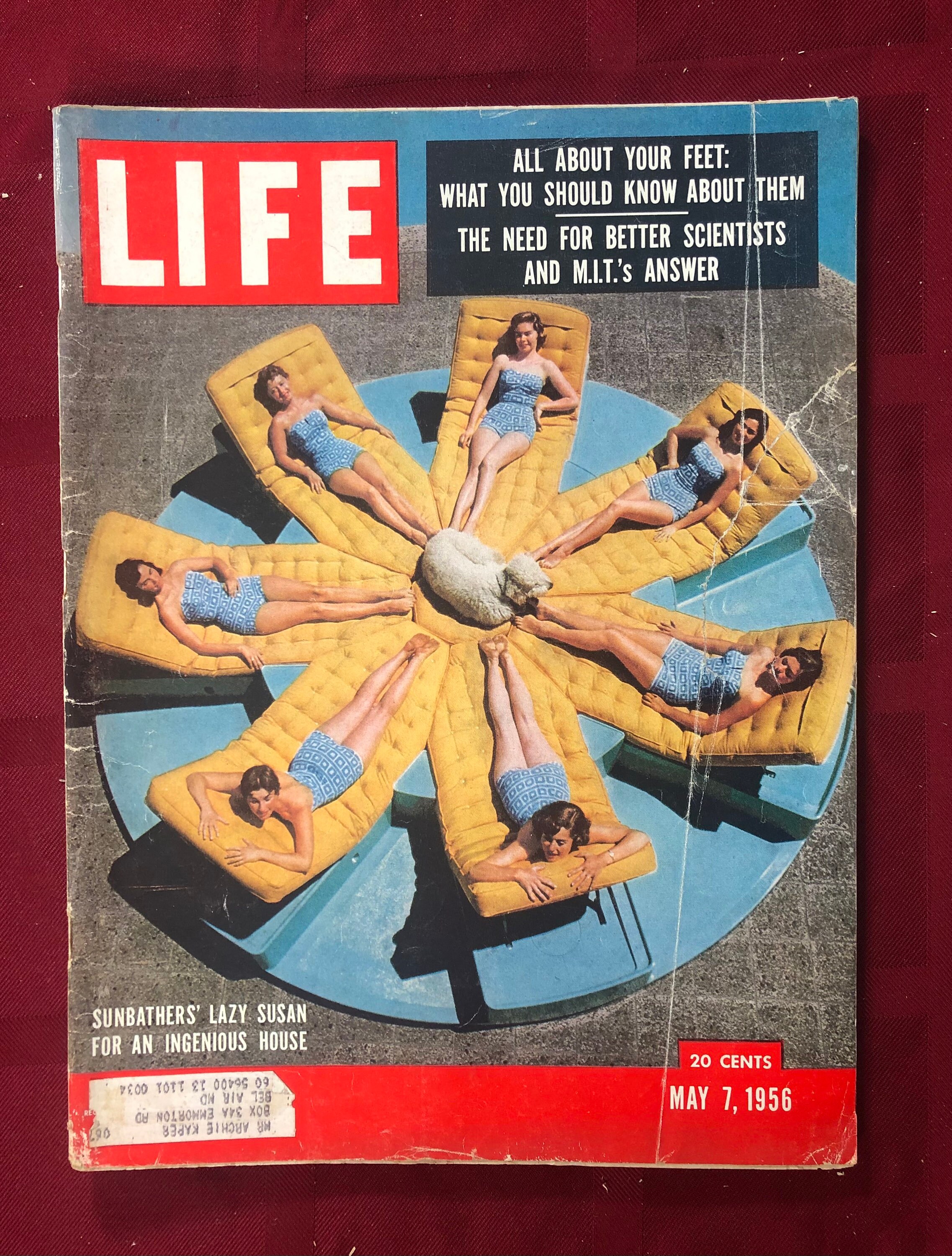 May 7 1956 Life Magazine Female Sunbathers on an Ingenious - Etsy
