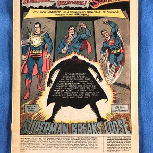 Superman # 233 DC Comic Book Coverless Copy Key Issue Vintage 1971 ...