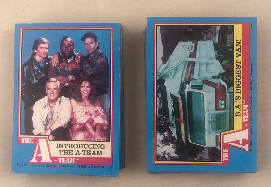 1983 Topps the A Team Complete Set of 66 Trading Cards EC281 - Etsy