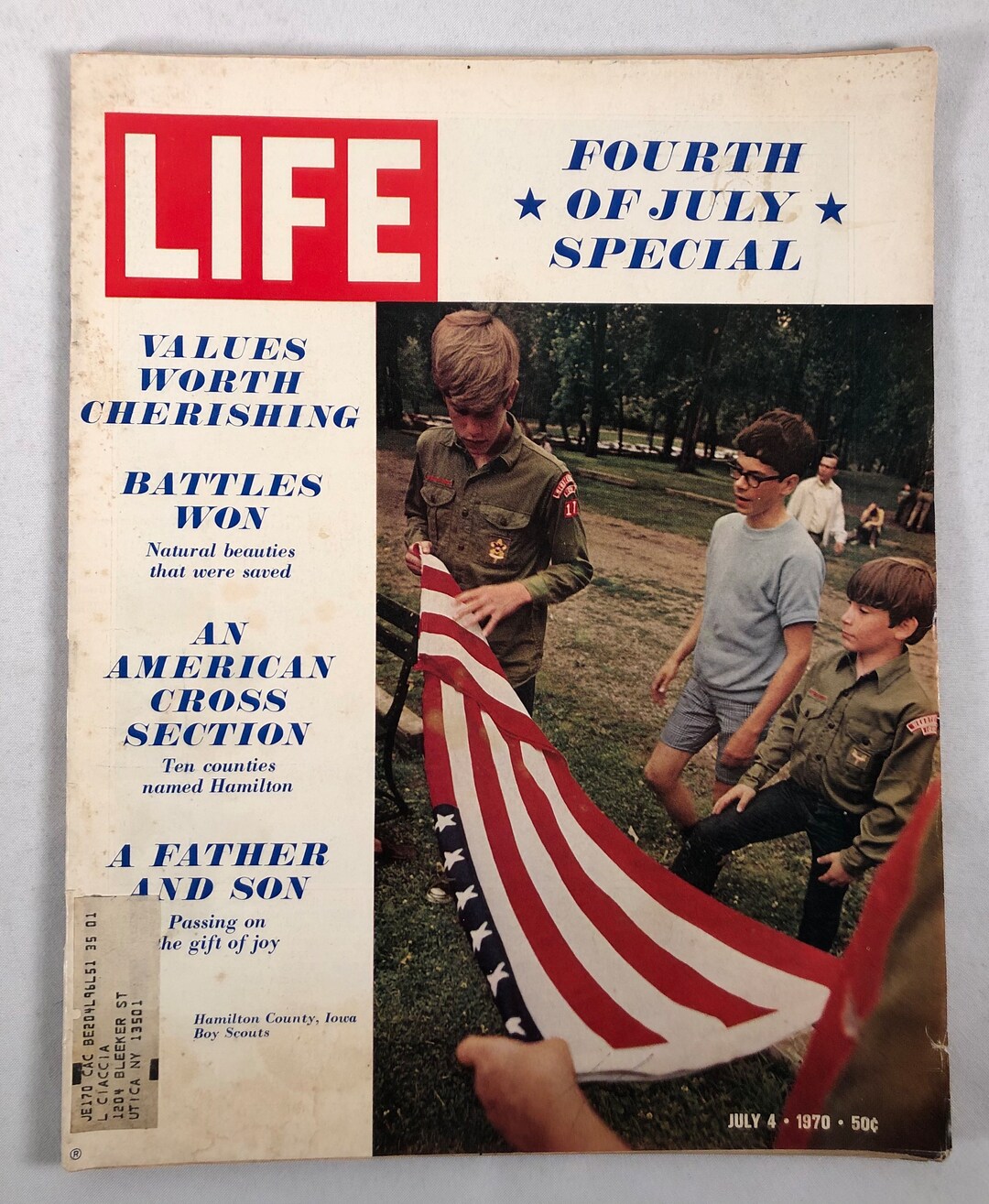 July 4 1970 Life Magazine Iowa Boy Scouts on Cover Vintage Original ...
