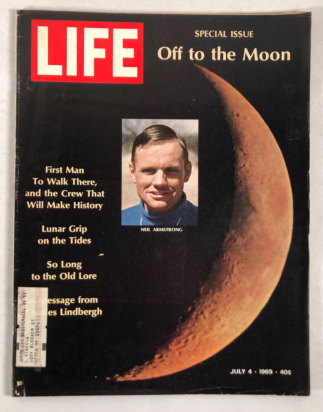 July 4 1969 Life Magazine Special Issue off to the Moon Neil Armstrong ...