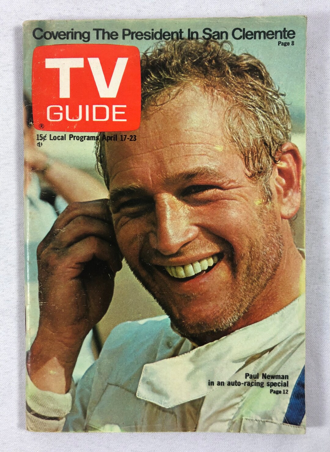April 17 23 1971 TV Guide Paul Newman on Cover Vol 19 Number 16 Issue ...