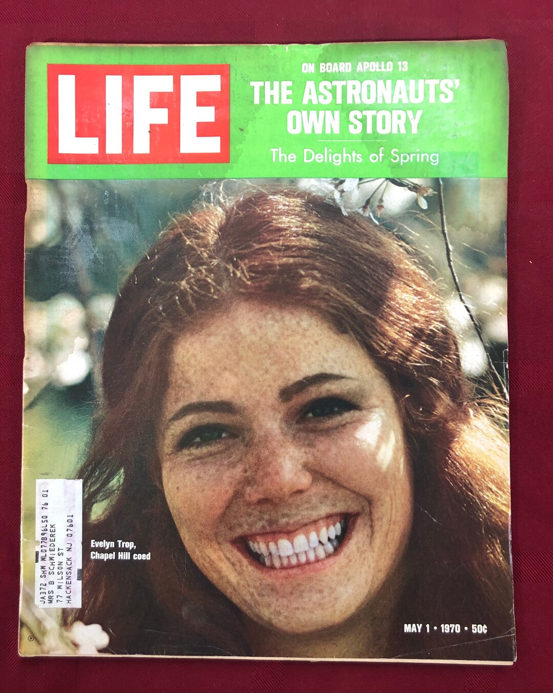 May 1 1970 Life Magazine Evelyn Trop Chapel Hill Coed Cover on Board ...