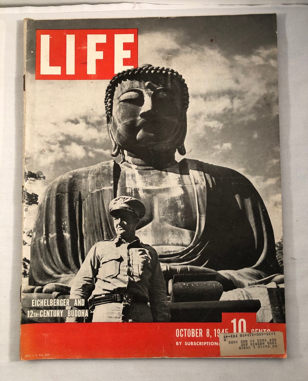 October 8 1945 Life Magazine Eicheleberger and 12th Century Budda on ...
