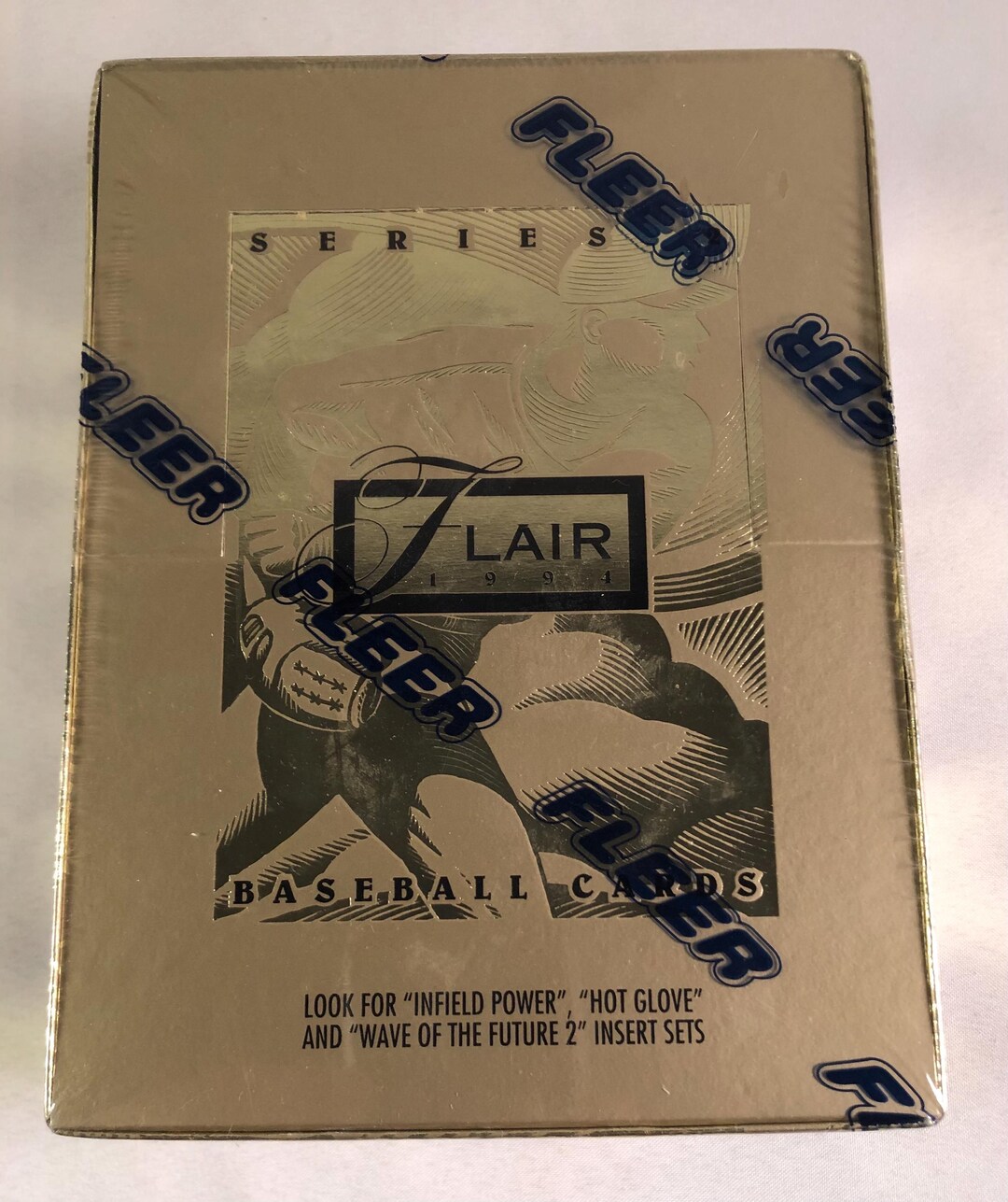1994 Flair Series 2 Baseball Factory Sealed Box of 24 Packs Fleer MLB ...