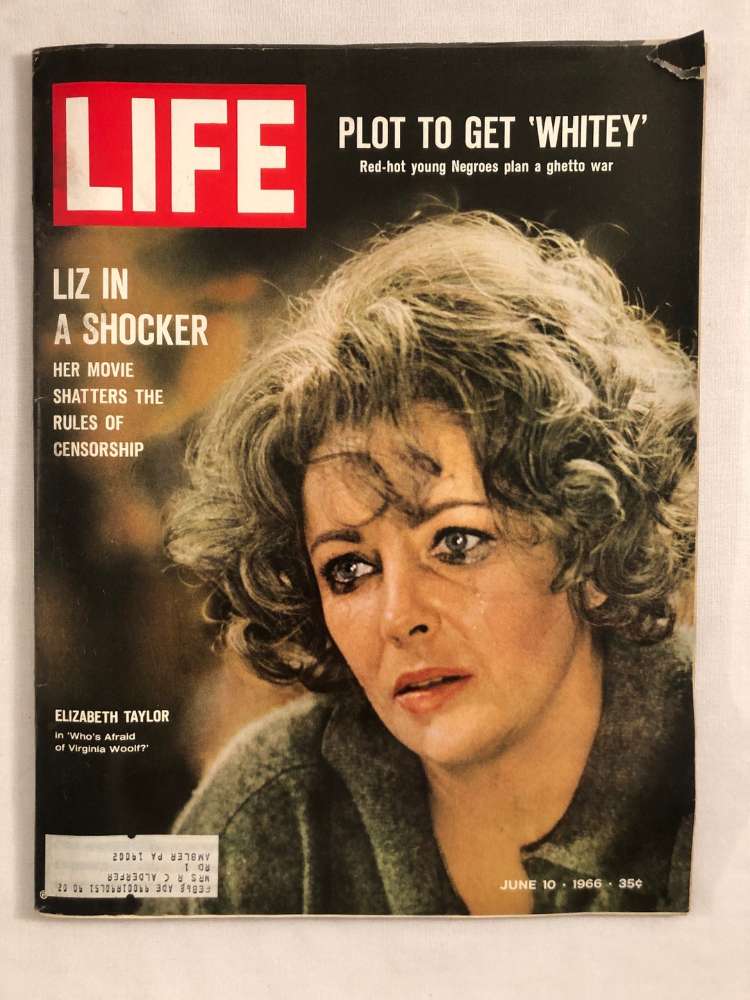 June 10 1966 Life Magazine Liz Elizabeth Taylor on Cover Vintage Original Great Birthday ...